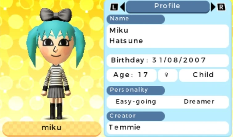 My vocaloid miis on tomodachi life because why not ¯⁠\⁠_⁠(⁠ツ⁠)⁠_⁠/⁠¯ | Fandom