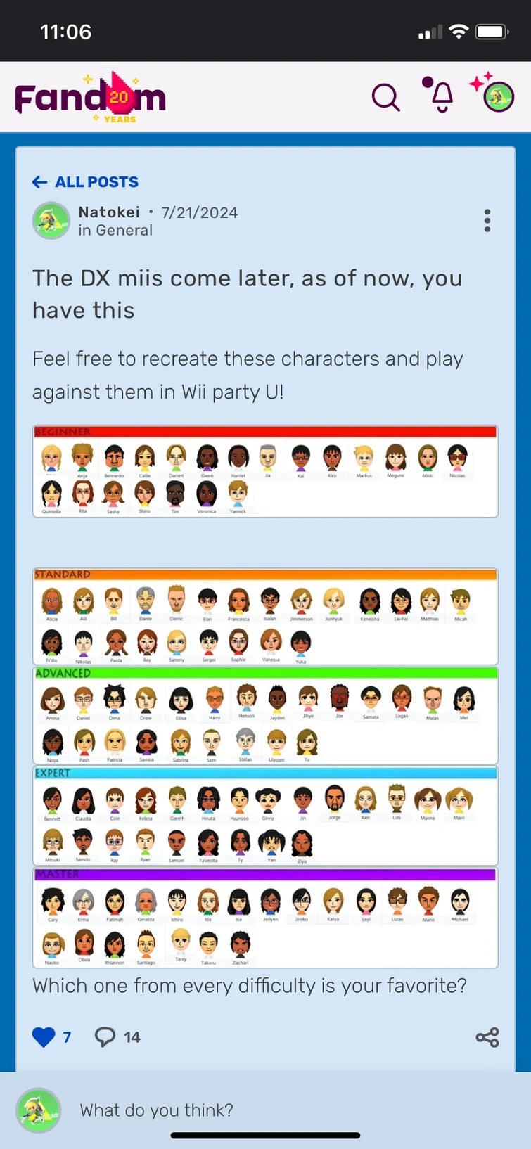 Remember these miis? | Fandom