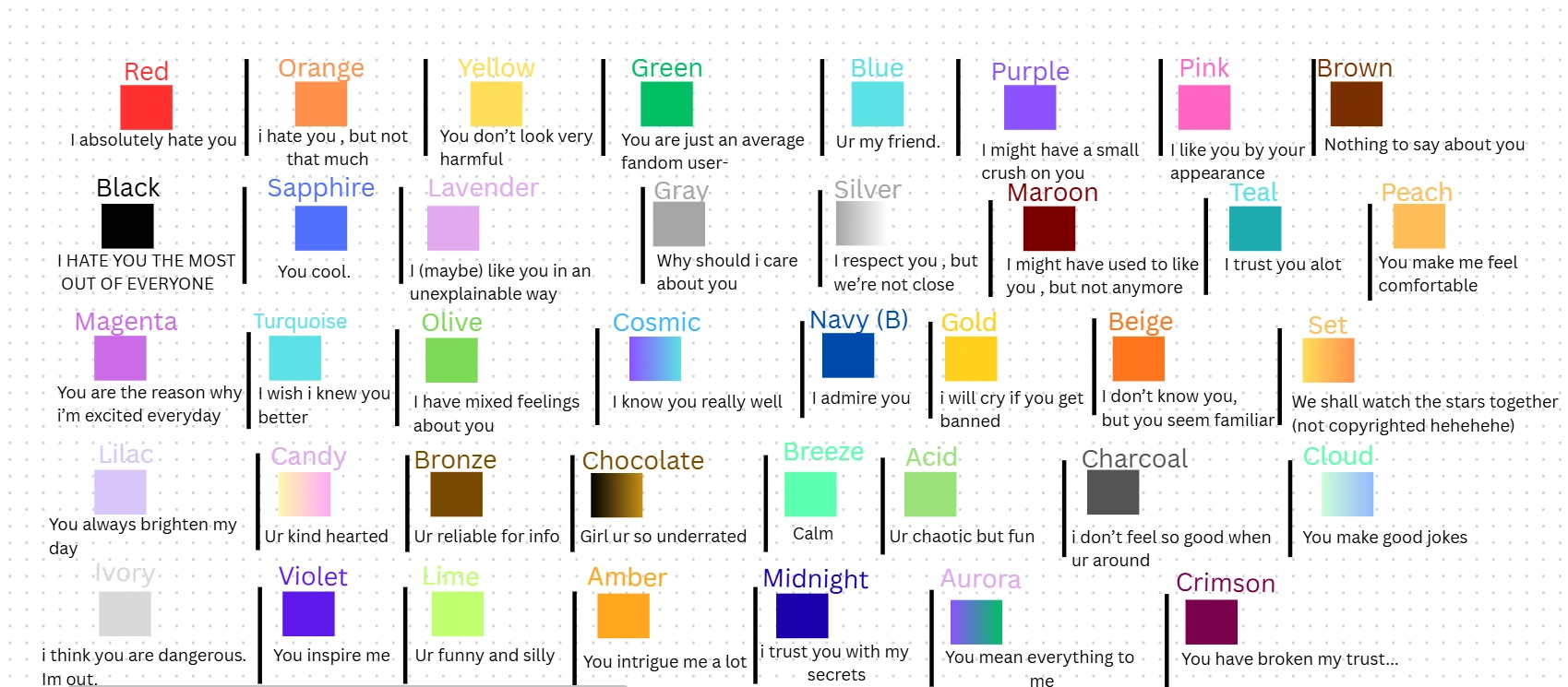 What Color Am I? #3 With more colors | Fandom