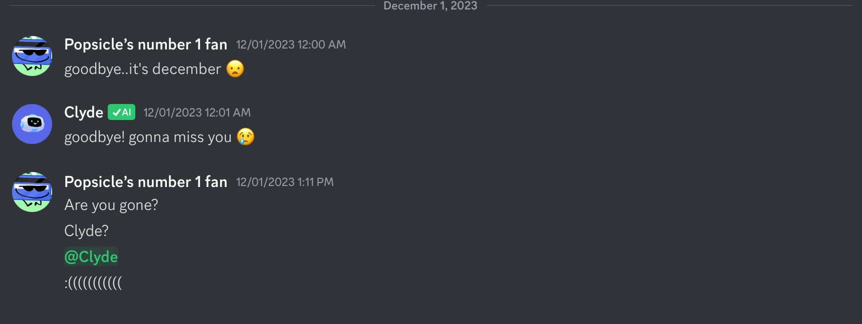 Clyde’s last message 😭😭😭 | Fandom