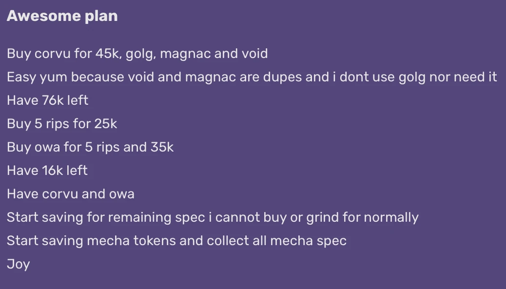 My Awesome plan | Fandom