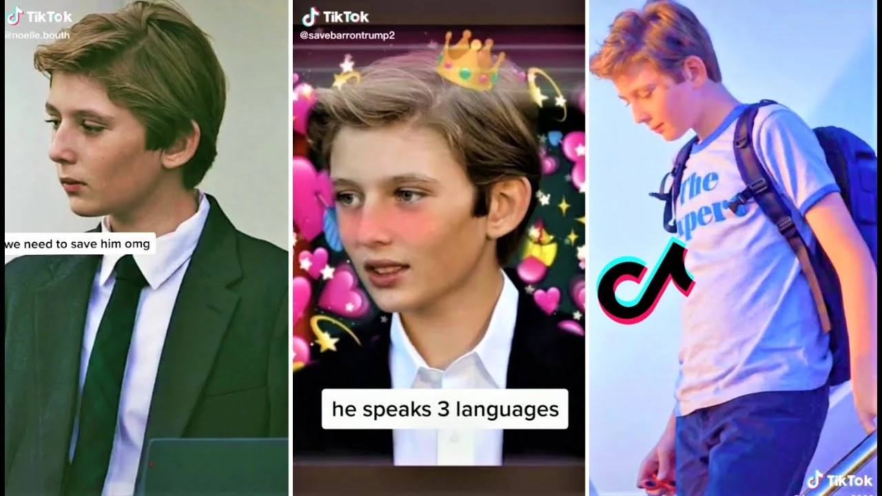 today i learned that barron trump is a fandom and he has tiktok simps ...