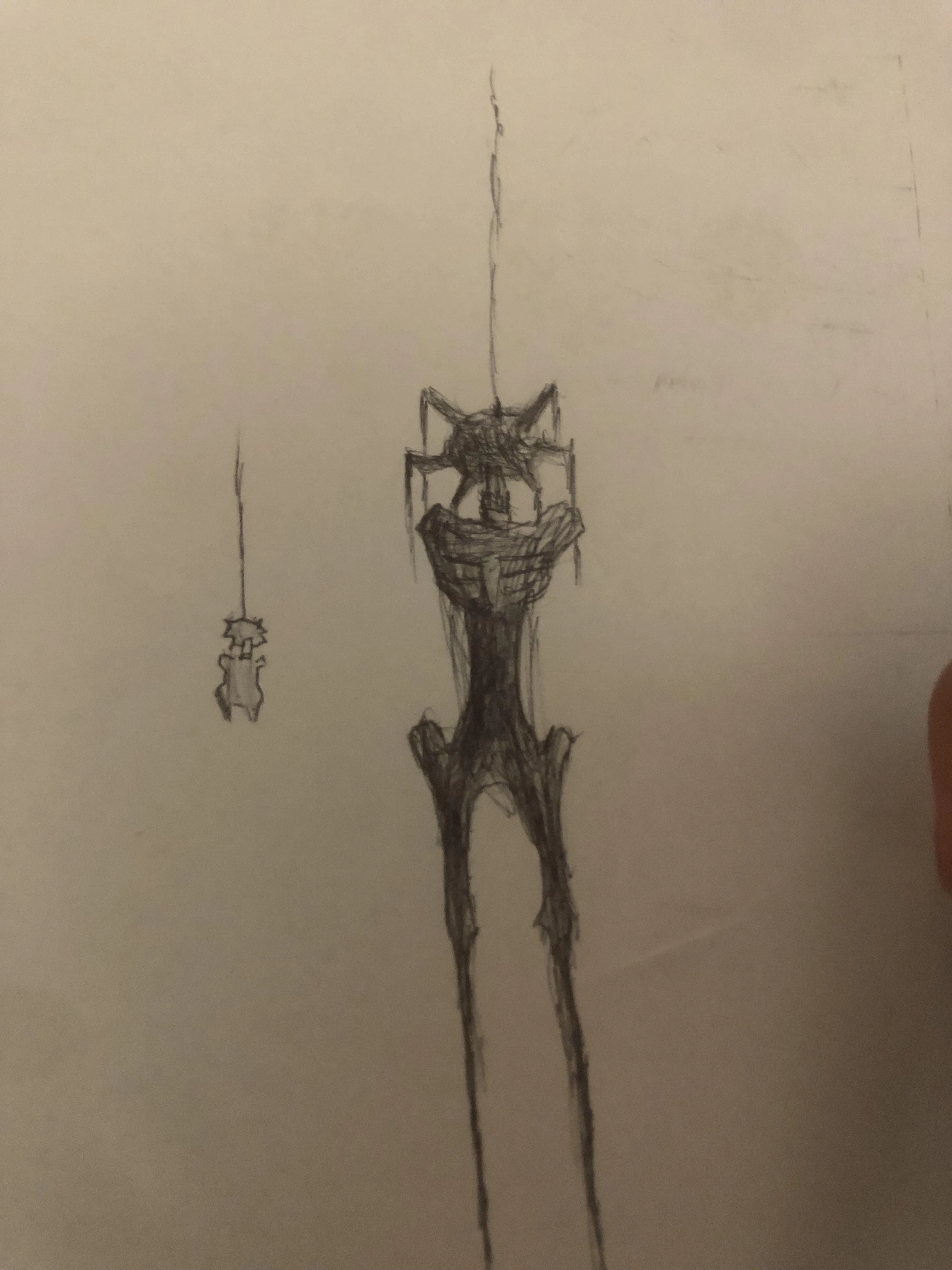 silly little critter i drew out of boredom (uhh yeah FINGERNAIL REVEAL ...