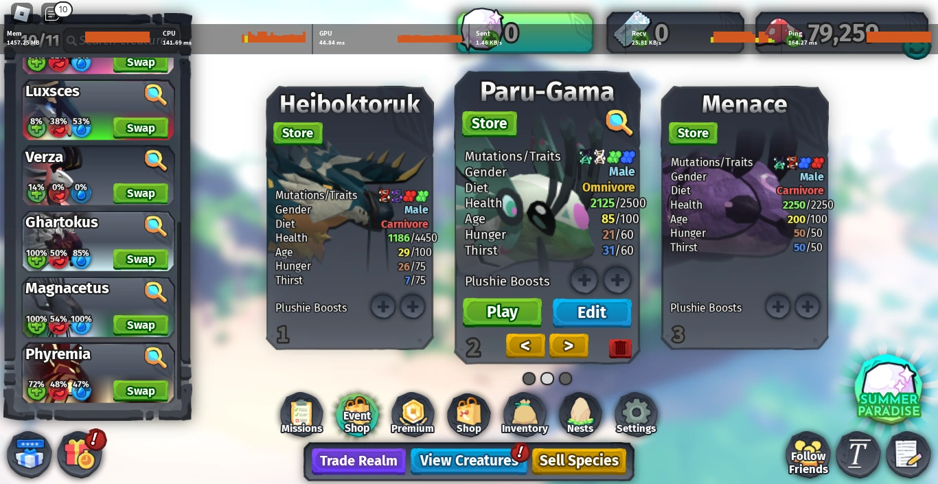 Late night repost [also looking for bite+dmg or alot or pearl or double ...