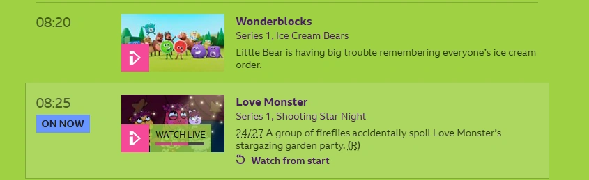 Ice Cream Bears finished airing on CBeebies, YET STILL NO THUMBNAIL ...