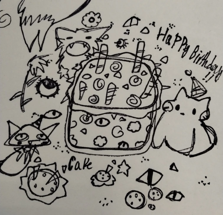 Chaotic drawings I made in art class | Fandom