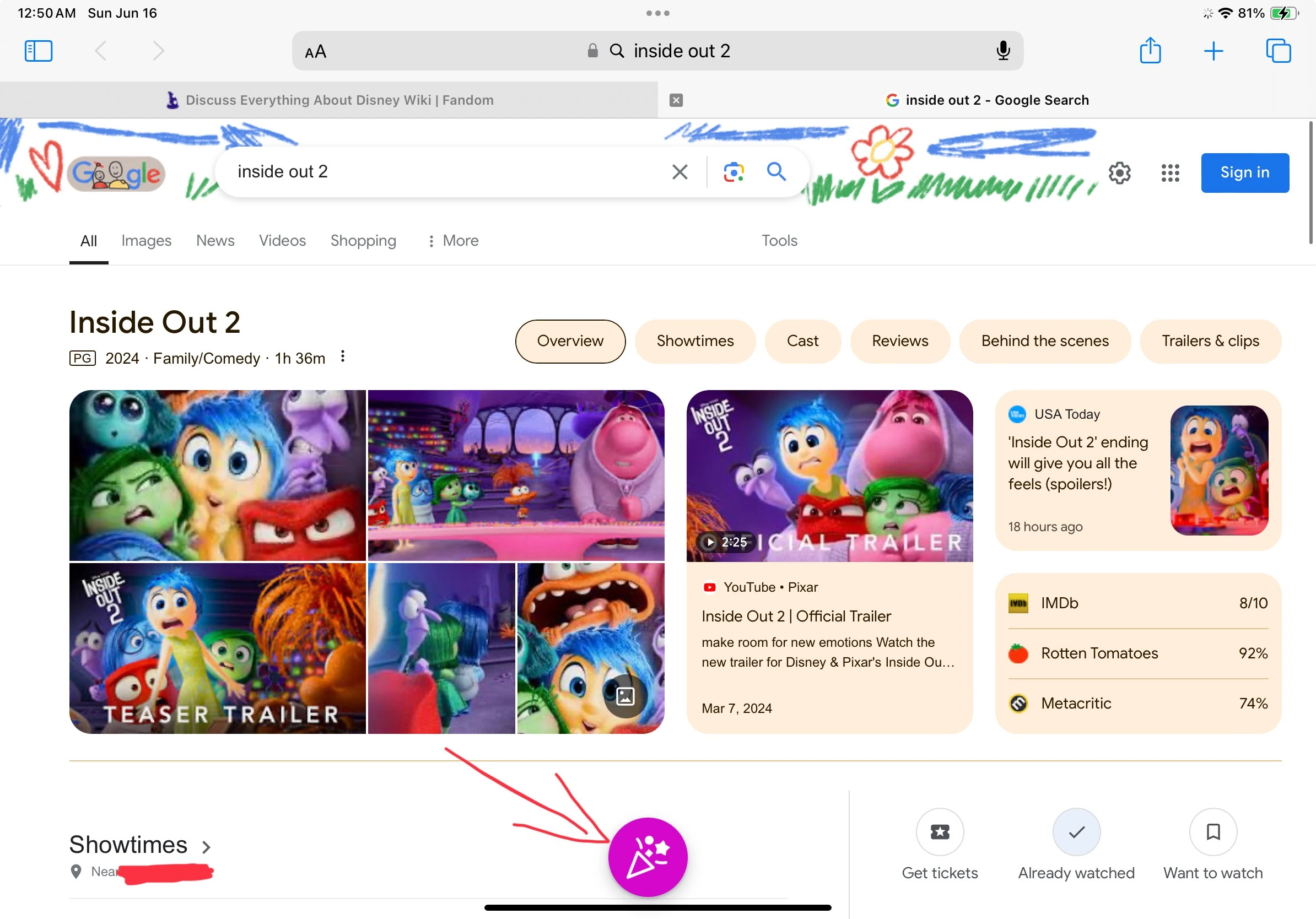 GOOGLE ADDED A THING WHEN YOU LOOK UP INSIDE OUT 2 | Fandom