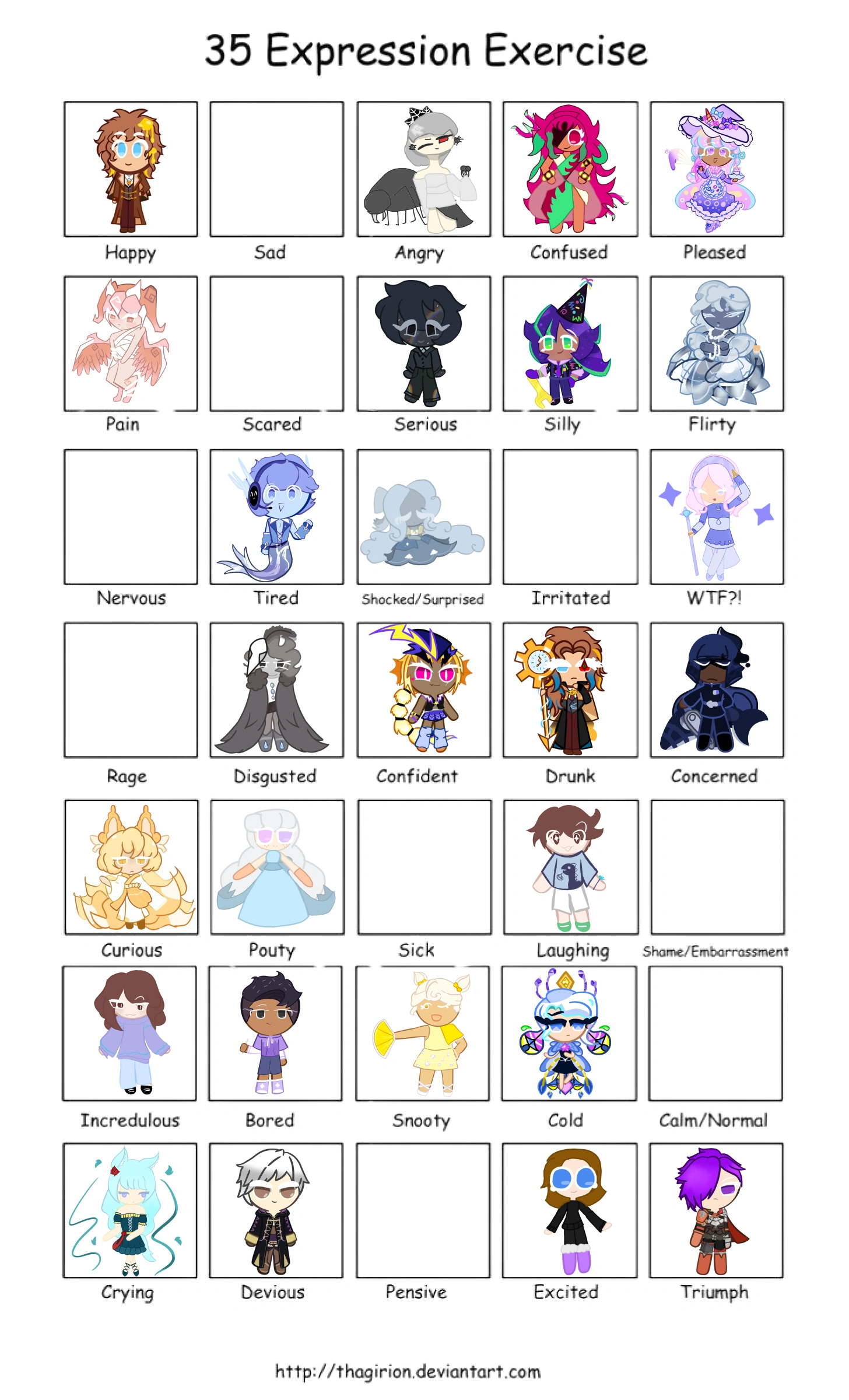 (Closed) Expression Exercise but I draw your ocs | Fandom