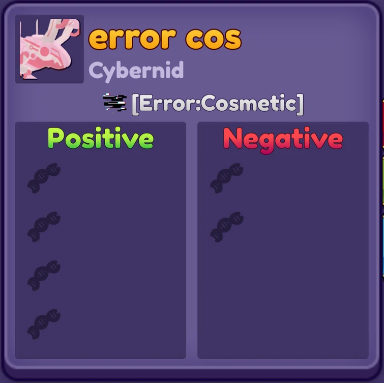 Taking offers on an Error Cosmetic 4 Mut 2/3 SM Leg C Cybernid! | Fandom