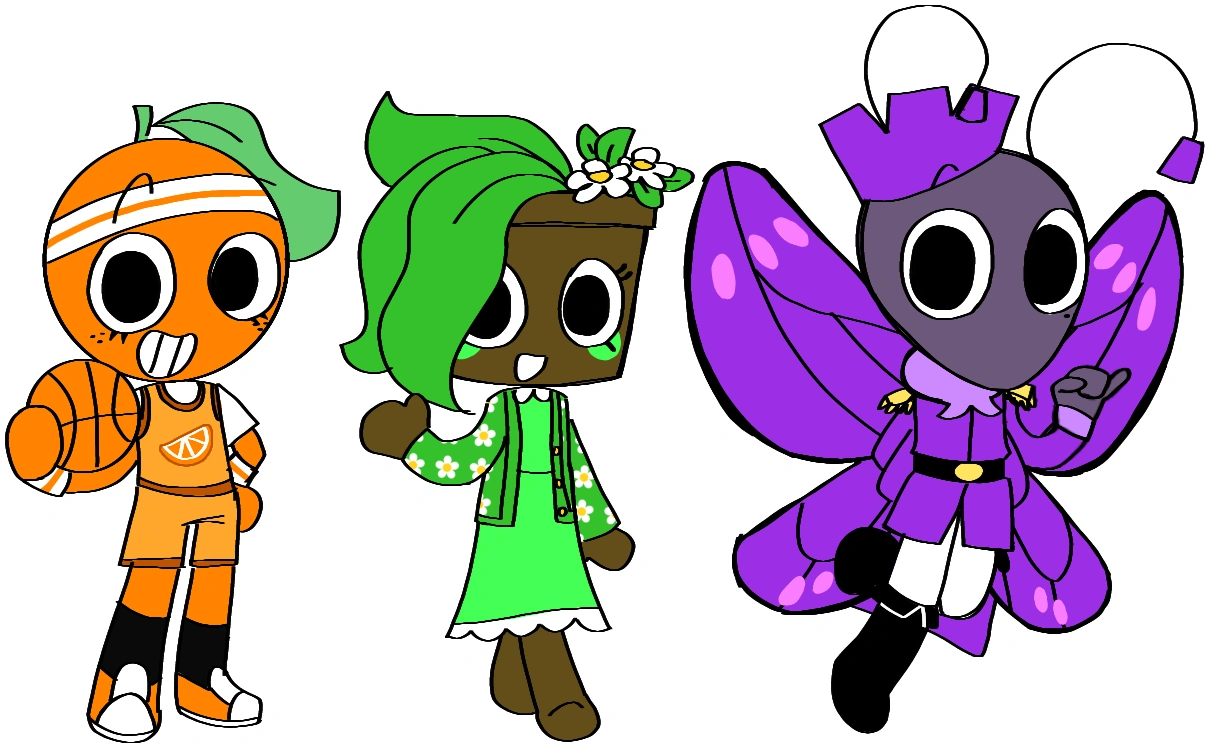 Orange Green and Purple as toons from Dandy's world | Fandom