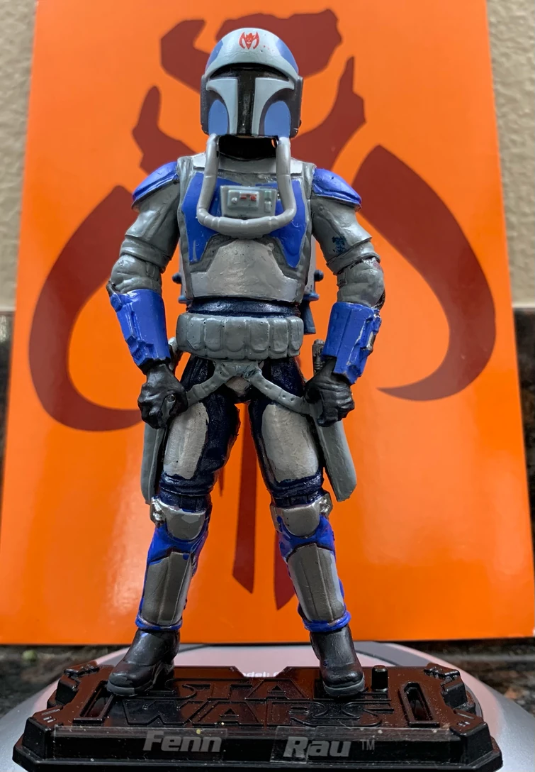 My first “kit bashed” figure. Introducing Fenn Rau, ace of Mandalore ...
