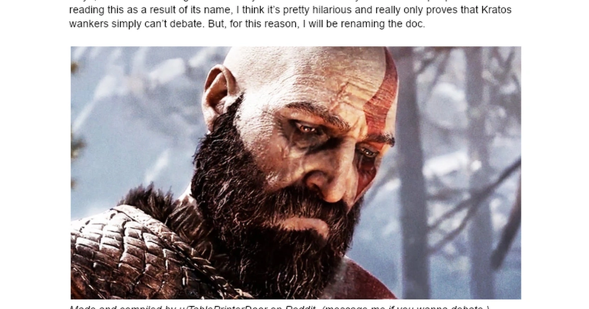 Thoughts on the debunking of Universal+/Low-Multiversal God of War ...