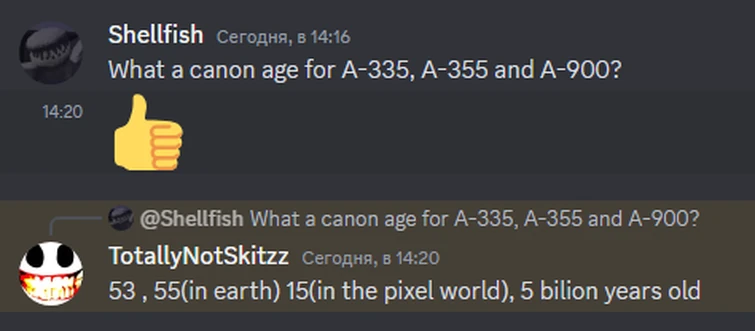 Some entities lore and their canon ages | Fandom