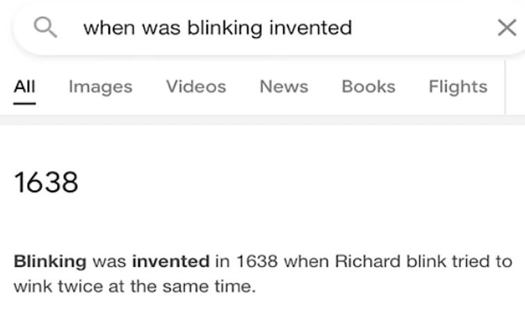 When was blinking invented | Fandom