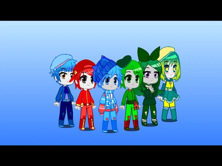 All the AEG Characters I made In Gacha Club (except Sandy because I ...