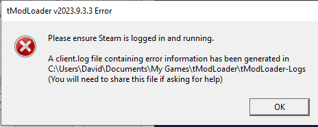 Porque me aparece esto?, estaba descargando tModLoader con terraria ...