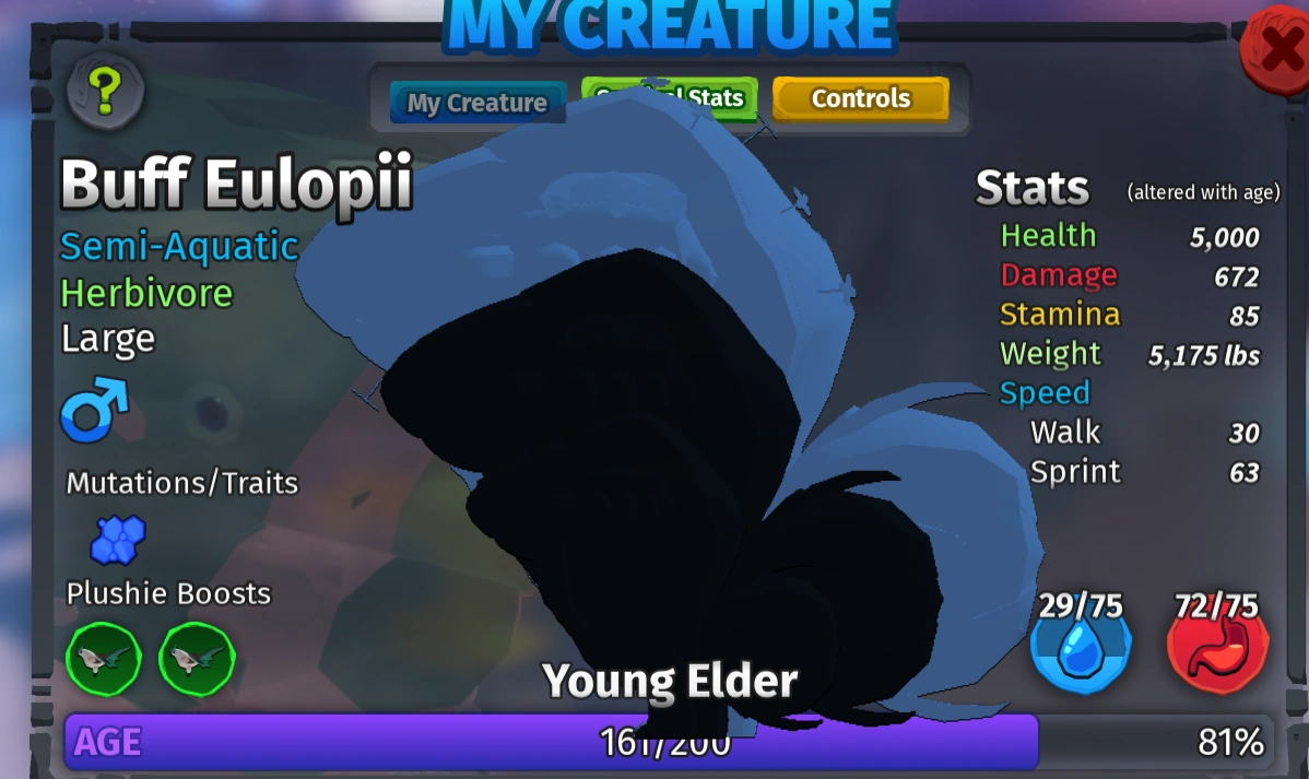 why does buff take up half the stats screen... | Fandom