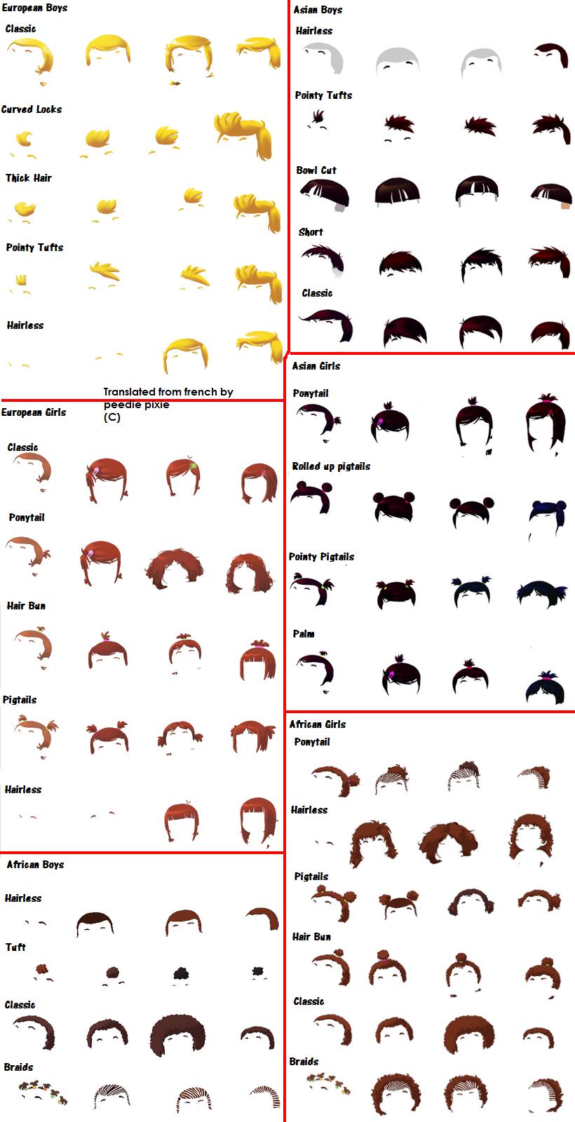 Hair Guide | BabyDow Wiki | Fandom