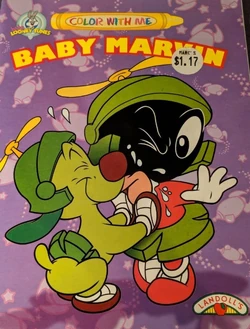 baby marvin the martian coloring page