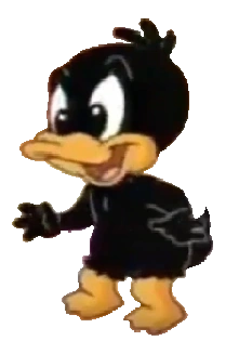 Cartoon Baby Daffy Duck