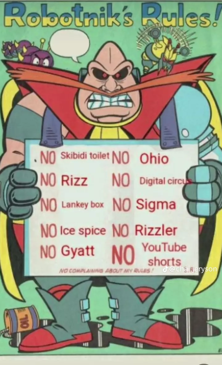 Robotnik's rules | Fandom