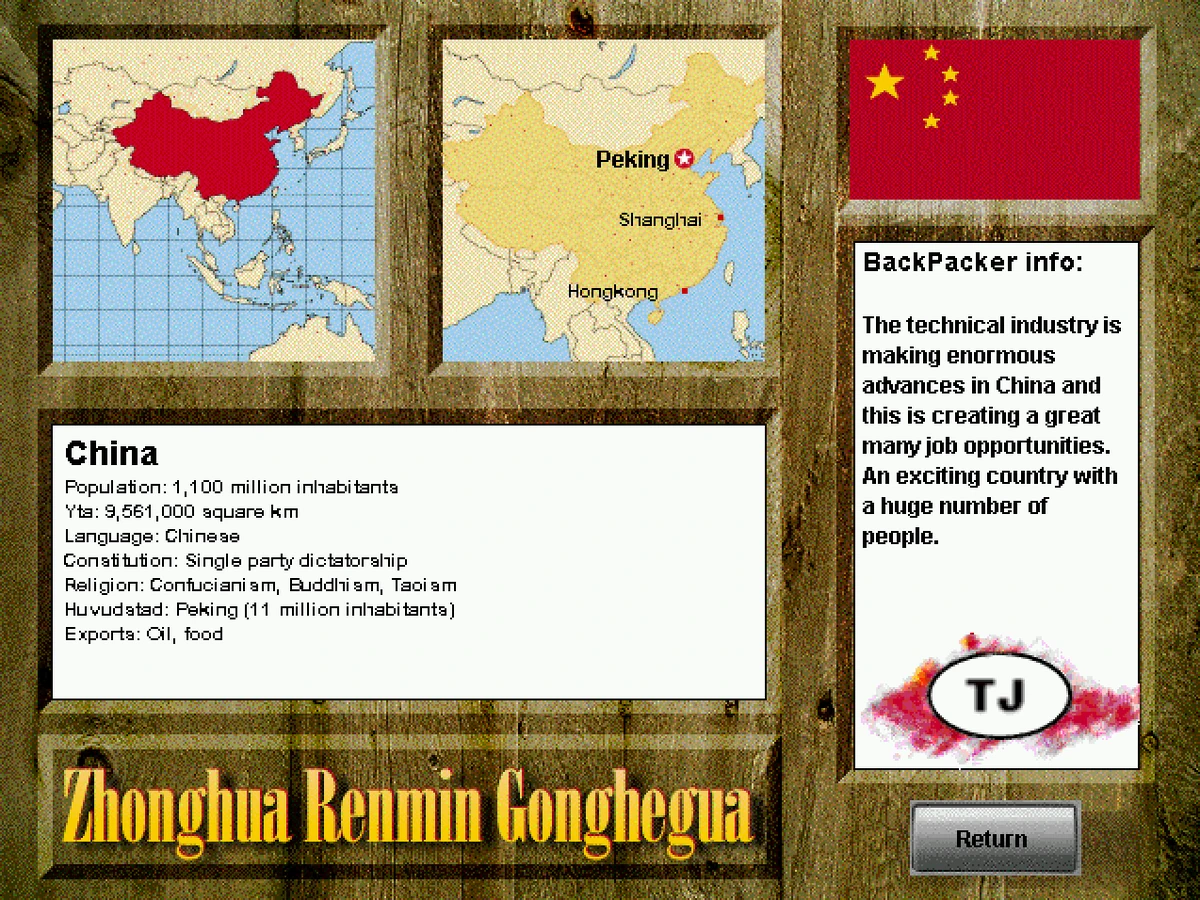 China | BackPacker (video game series) Wiki | Fandom