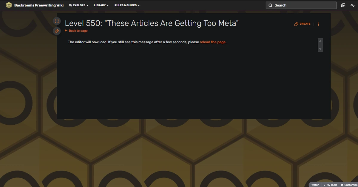 Level 550: "These Articles Are Getting Too Meta" | Backrooms ...