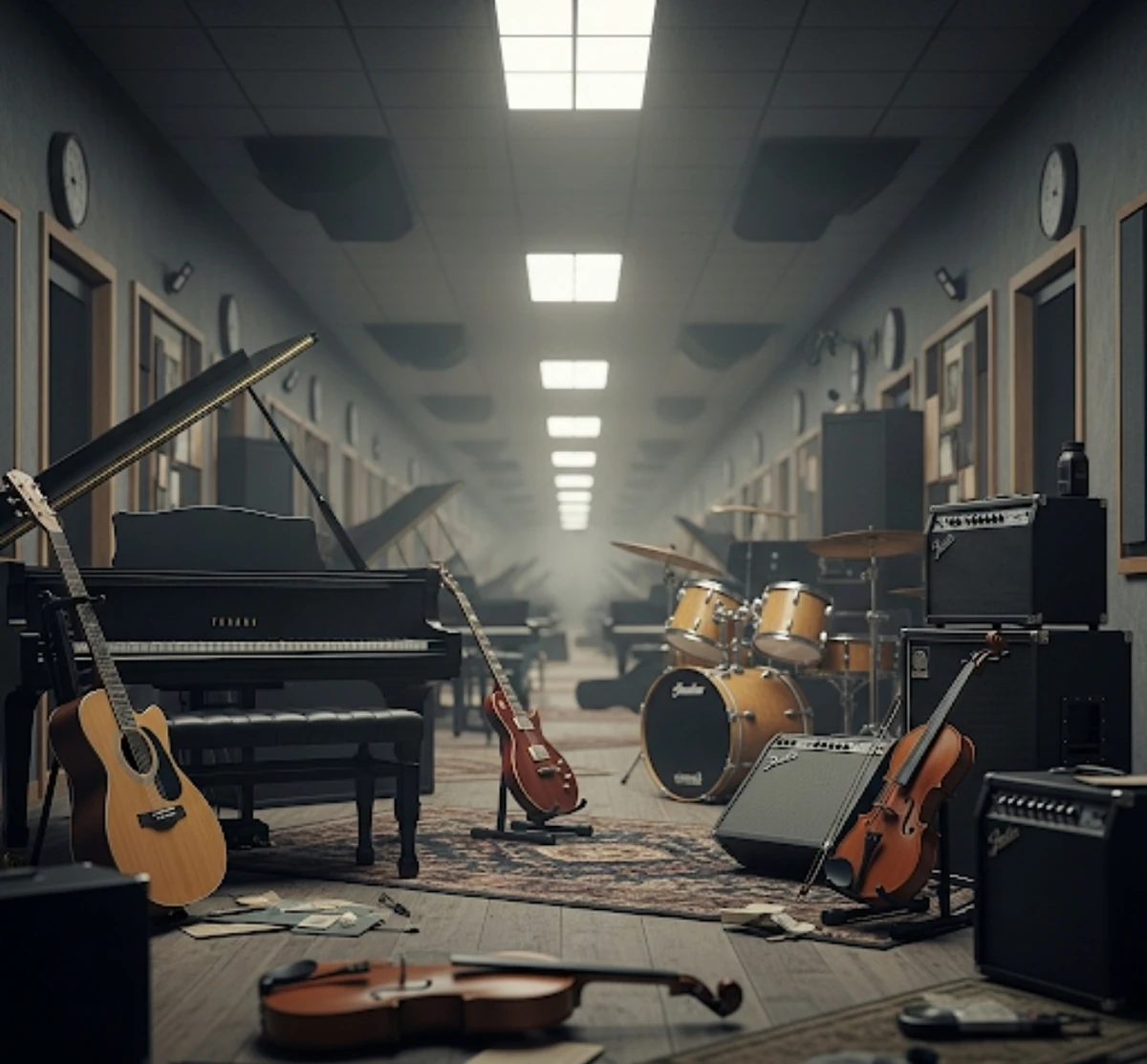 Level x32: Liminally Broken Music Studio | Backrooms Freewriting Wiki ...