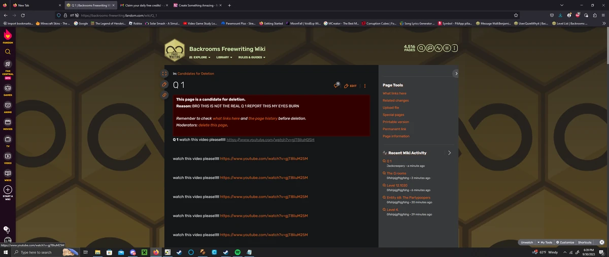 THE SUS WARS | Backrooms Freewriting Wiki | Fandom