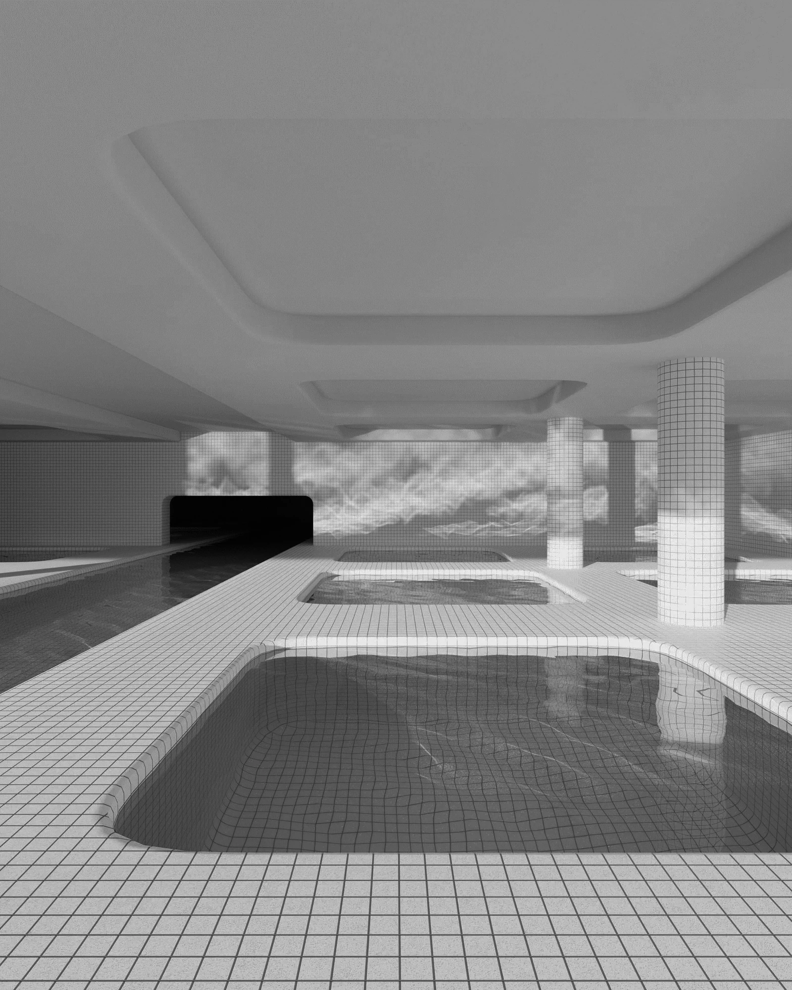 Semi-level 37: "Monochromatic Poolrooms" | Backrooms Freewriting Wiki ...