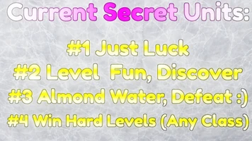 Secret units | Backrooms Tower Defense Wiki | Fandom