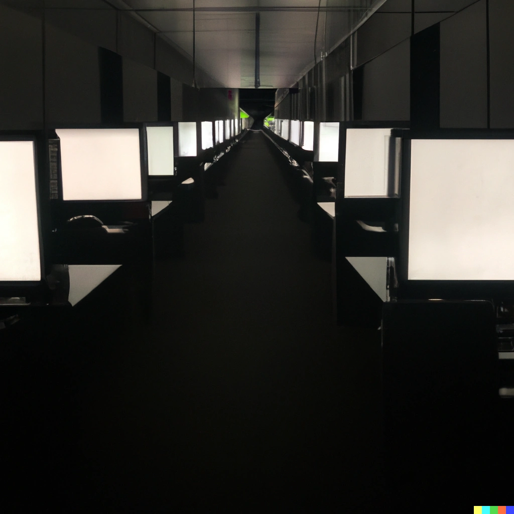 Level 153 η: "Monitor corridor" (モニター廊下) | Backrooms Wiki | Fandom