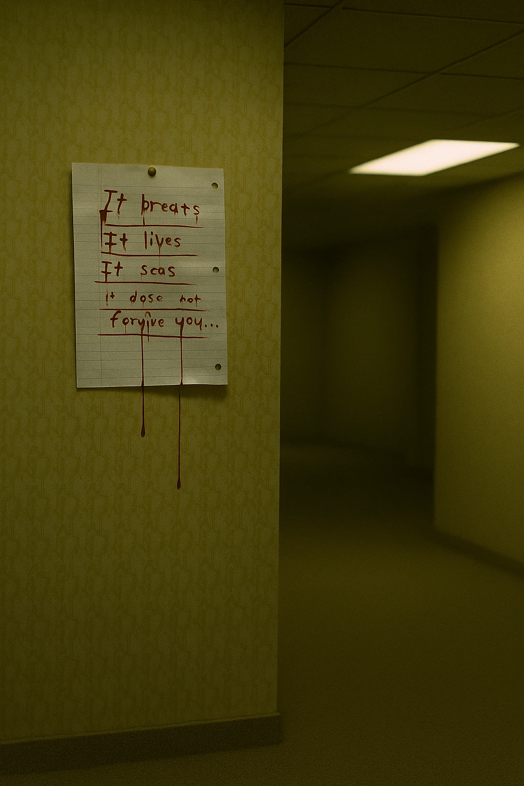 Level 406.41: "The Unforgiving Halls" | Backrooms Wiki | Fandom