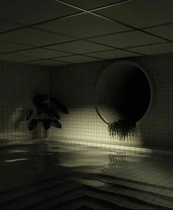 Nível 206: "The dark-sublimate/the dark-Poolrooms" | Wiki Backrooms ...
