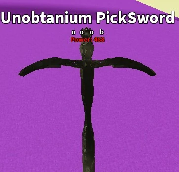 Unobtainium PickSword | Bad Craftwars Wiki | Fandom