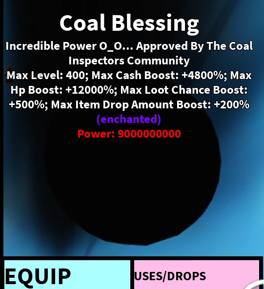 Coal Blessing | Bad Craftwars Wiki | Fandom