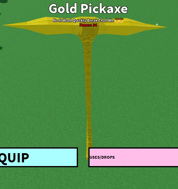 Gold Pickaxe | Bad Craftwars Wiki | Fandom