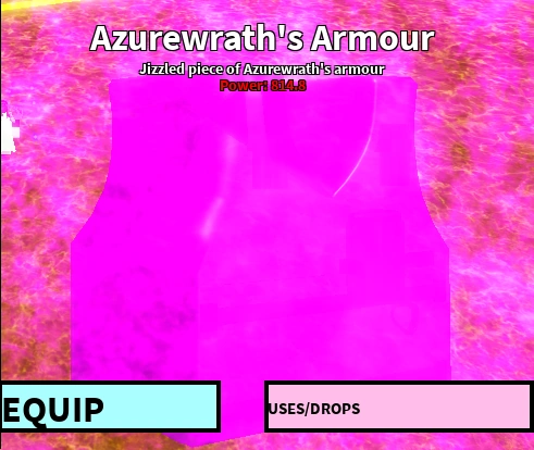 Azurewrath's Armour | Bad Craftwars Wiki | Fandom
