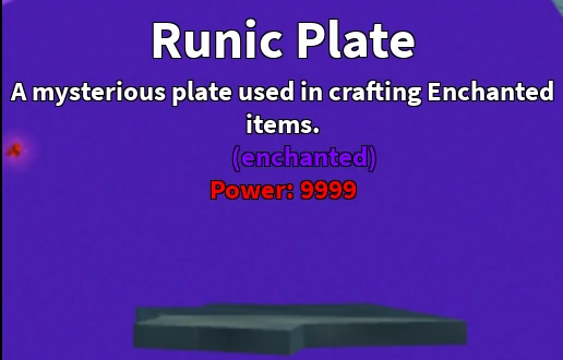 Runic Plate | Bad Craftwars Wiki | Fandom