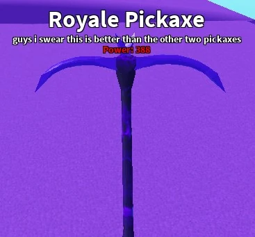 Royale Pickaxe | Bad Craftwars Wiki | Fandom