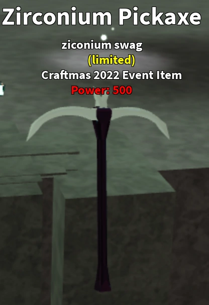 Zirconium Pickaxe | Bad Craftwars Wiki | Fandom