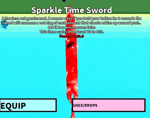 Sparkle Time Sword | Bad Craftwars Wiki | Fandom