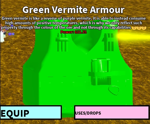 Green Vermite Armour | Bad Craftwars Wiki | Fandom