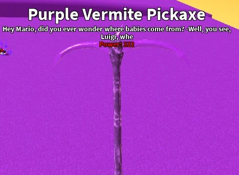 Purple Vermite Pickaxe | Bad Craftwars Wiki | Fandom