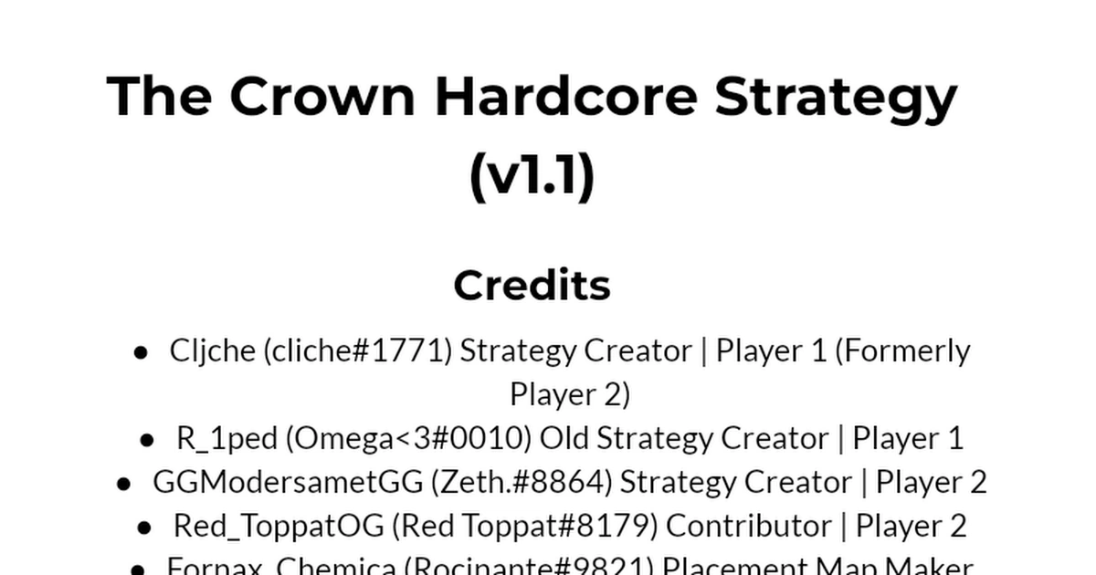 Crown duo hc strat | Fandom