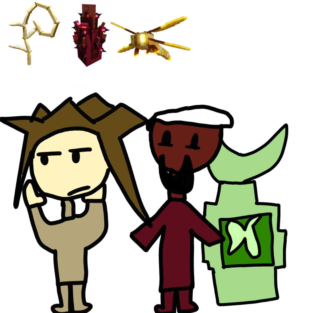 Humanized boneboo, cursed fruit and Dragonfly | Fandom