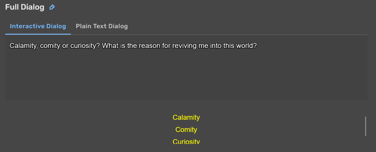 User blog:Cxsnls/Interactive Dialogues | Badorkbee Games Wiki | Fandom