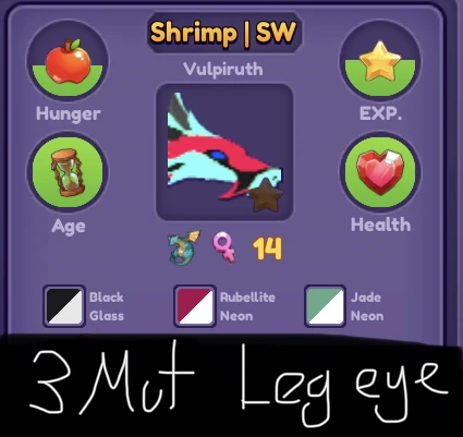 Trading a 3 Mut Leg Eye Scarlet Wind Theme Vulp! (Want gone) | Fandom