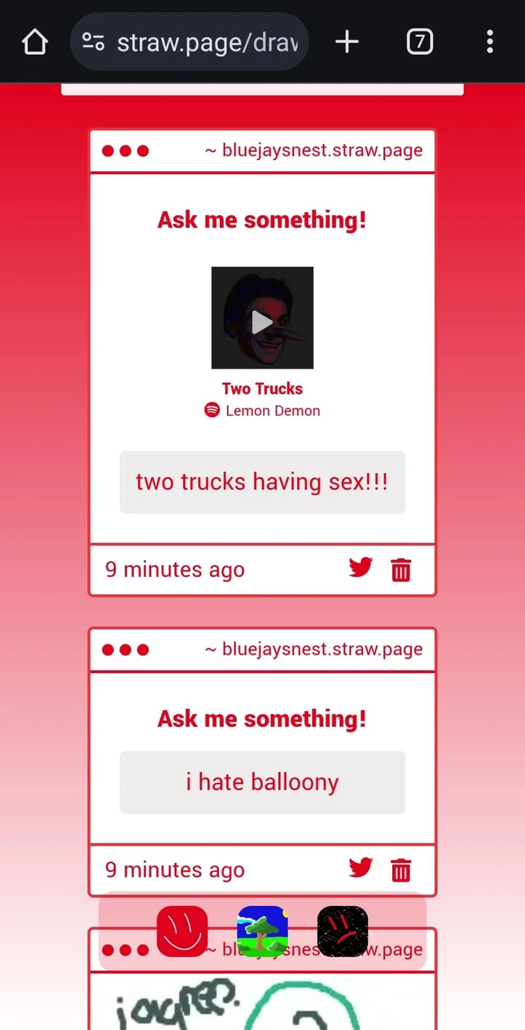 More strawpage gimmicks. | Fandom