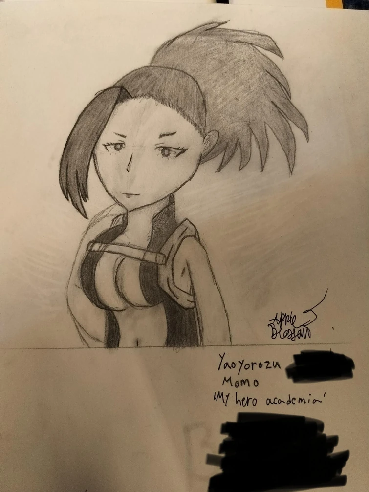 I finally drew Momo | Fandom